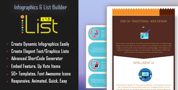 iList - Infographic and List Builder plugin for WordPress - iList